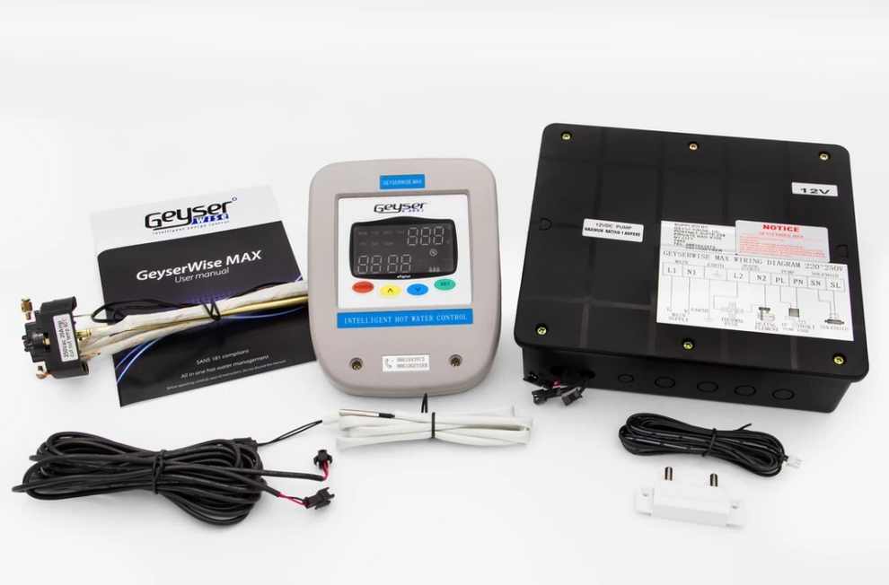 GEYSERWISE MAX - COMPLETE CONTROL KIT FOR 12V & 220V PUMPED SYSTEMS ...